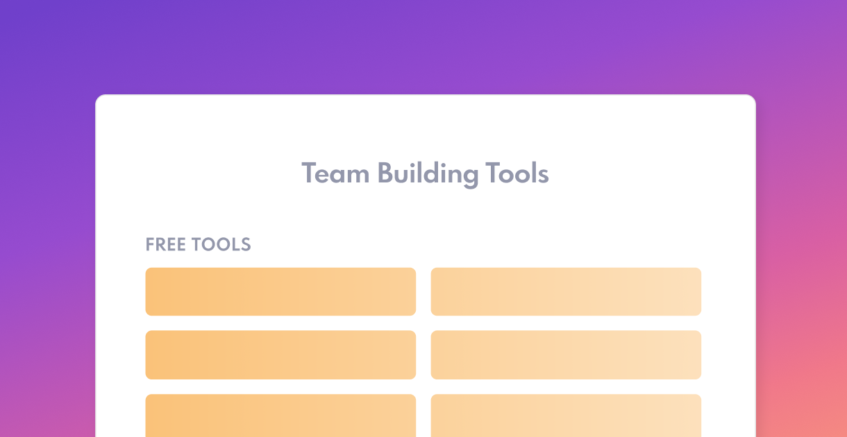 Team Building Tools - The Campfire Hub